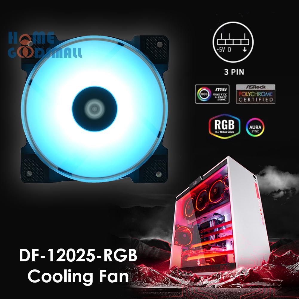 READY STOCK RGB Addressable RGB PC Case Fan 120mm PWM PC Chassis Fan ...