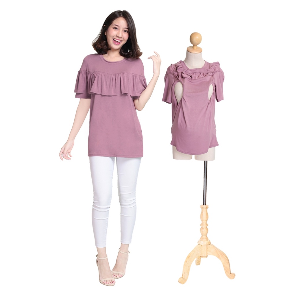 Muko Scarlett เสื้อเปิดให้นม คลุมท้อง TC27 - mukodressmom - ThaiPick