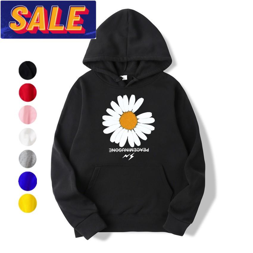 12.12 Gd Daisy Peaceminusone เสื้อแจ็คเก็ตแขนยาวมีฮู้ดแฟชั่นพิมพ์ลายดอก ...