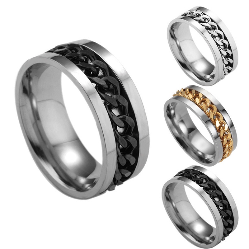 วงแหวนSto Stress Toy Finger Sinner Ring Toy for ADHD Autism Stainless ...