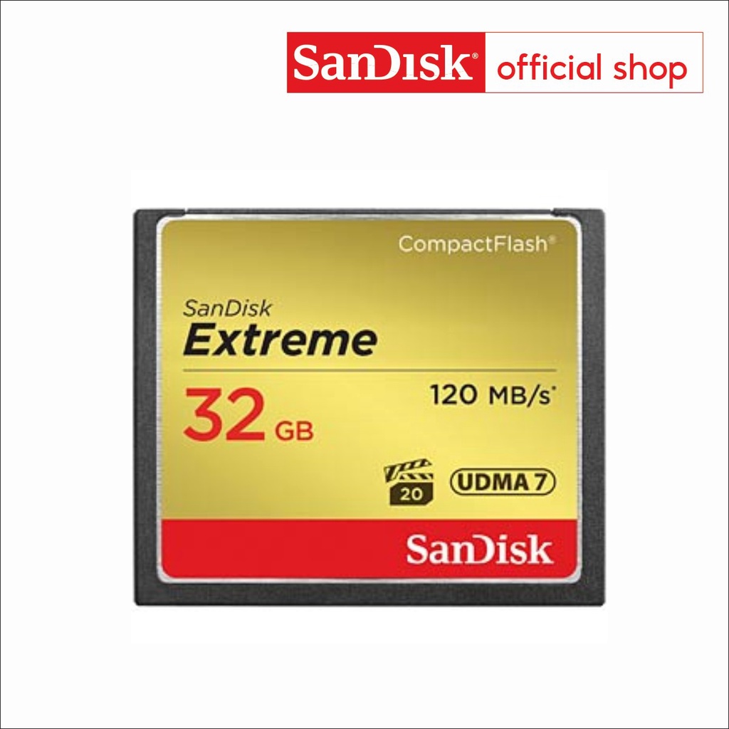 SanDisk Extreme CF Card 32GB,อ่าน 120MB/s ,เขียน 85MB/s (SDCFXSB_032G ...