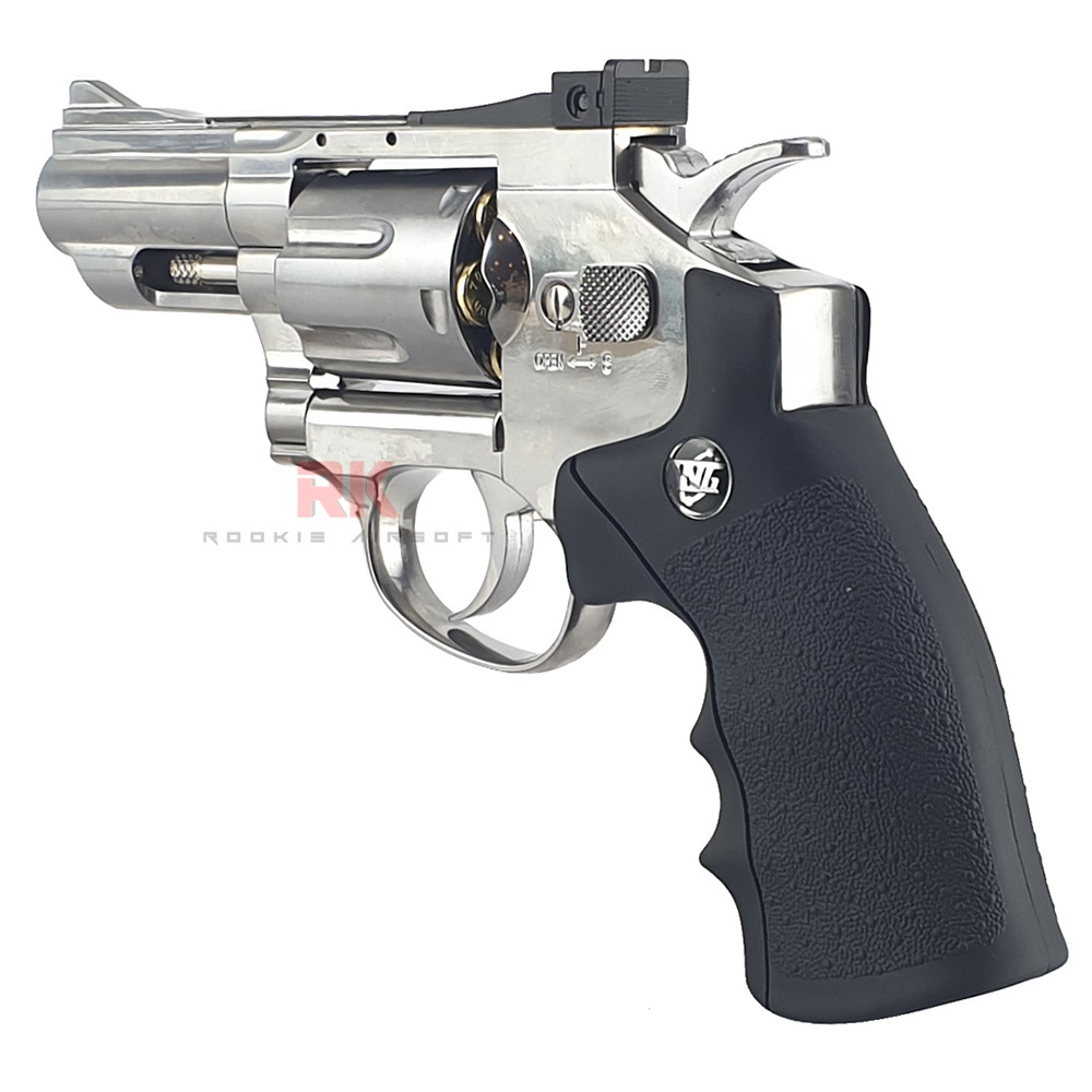 Win Gun 708 ลำกล้อง 2.5 นิ้ว สีเงิน Silver แถมฟรีอุปกรณ์พร้อมเล่น บี บี ...