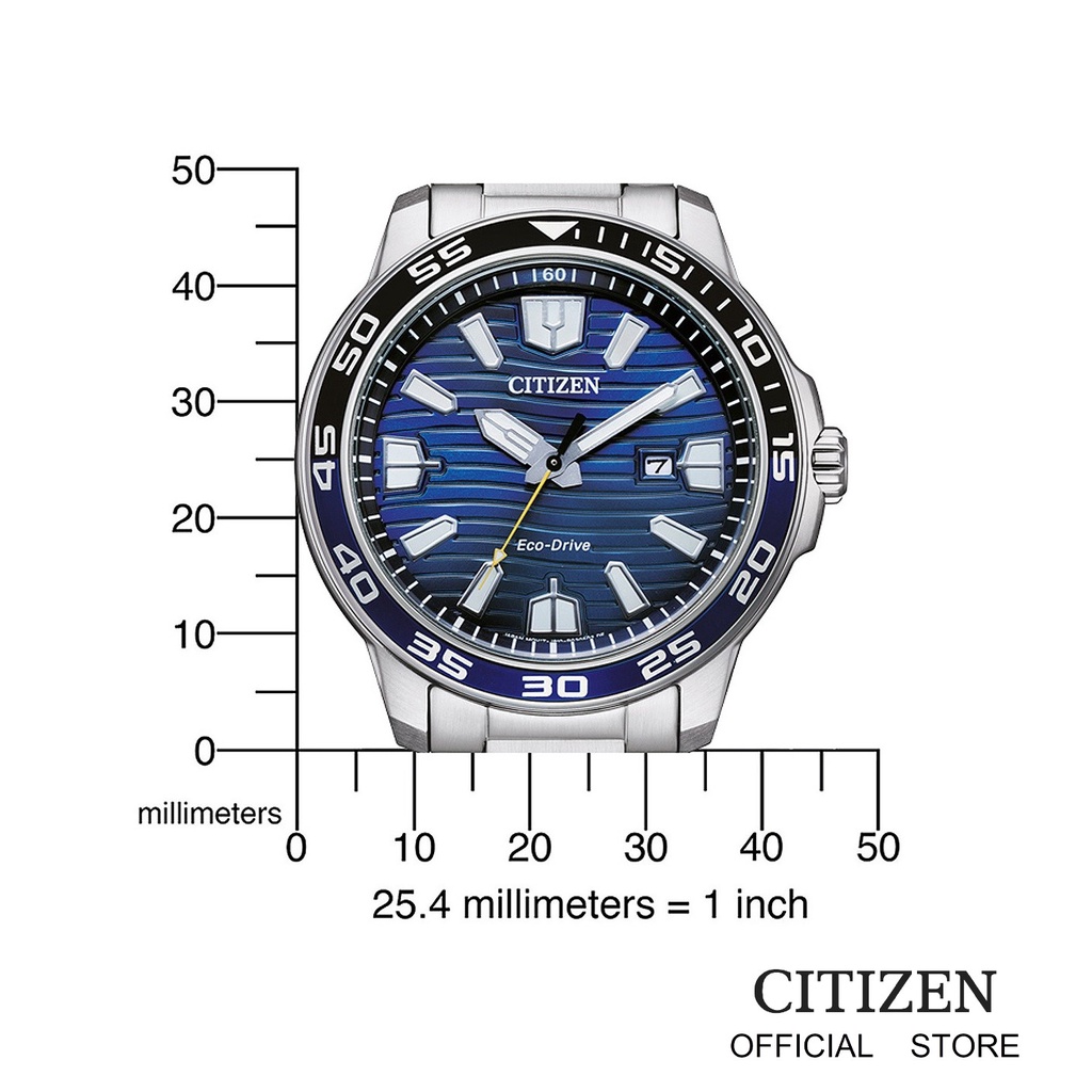 CITIZEN Eco-Drive AW1525-81L Mens Watch ( นาฬิกาผู้ชายพลังงานแสง ...