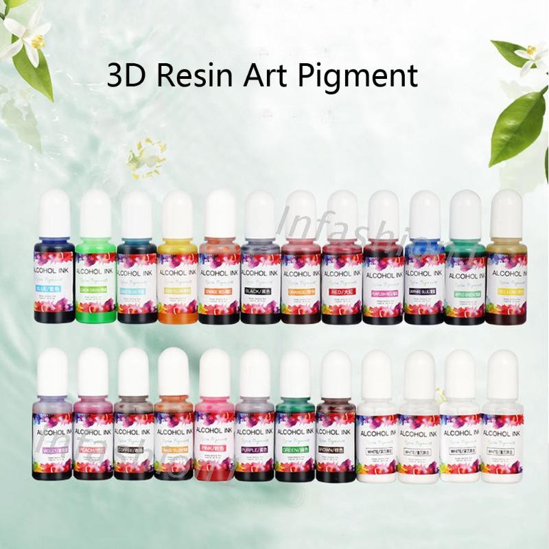24 High Concentrated Alcohol-Base Ink Pigment Epoxy Resin Paint Colour ...
