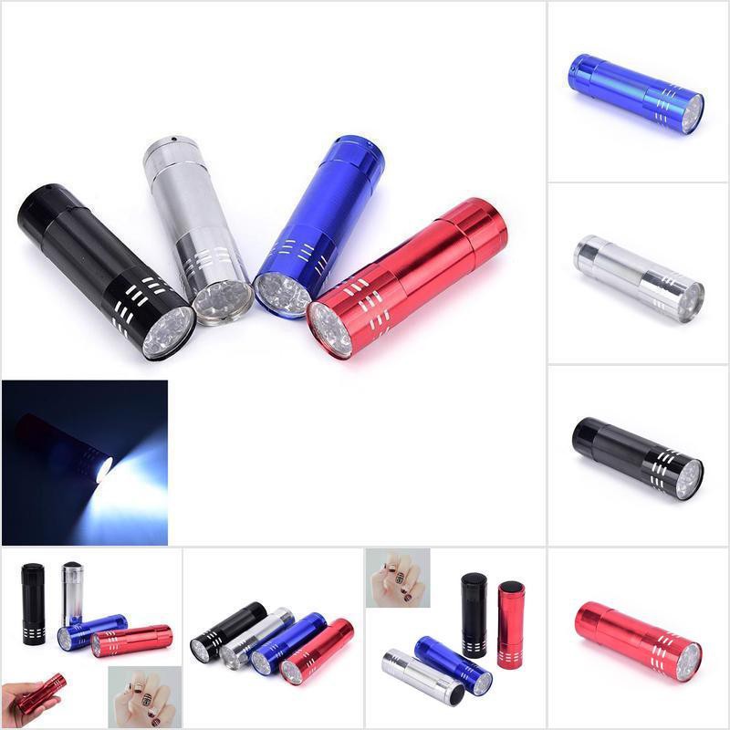 Purpleredto1Pc 9 Led UV LED Nail Dryer Protable Curing Machine For UV ...