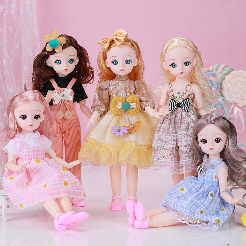เจ้าหญิงตุ๊กตาNew BJD 30cm Doll 12 Inch Girl Dress U Doll Set Swing Toy ...