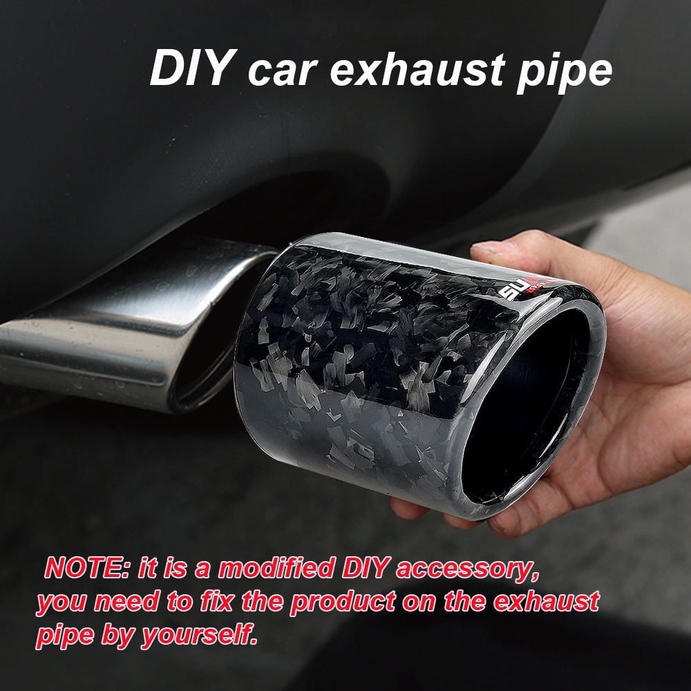 SUMSOO genuine Car modification part Exhaust Pipe Forged Carbon Fiber ...