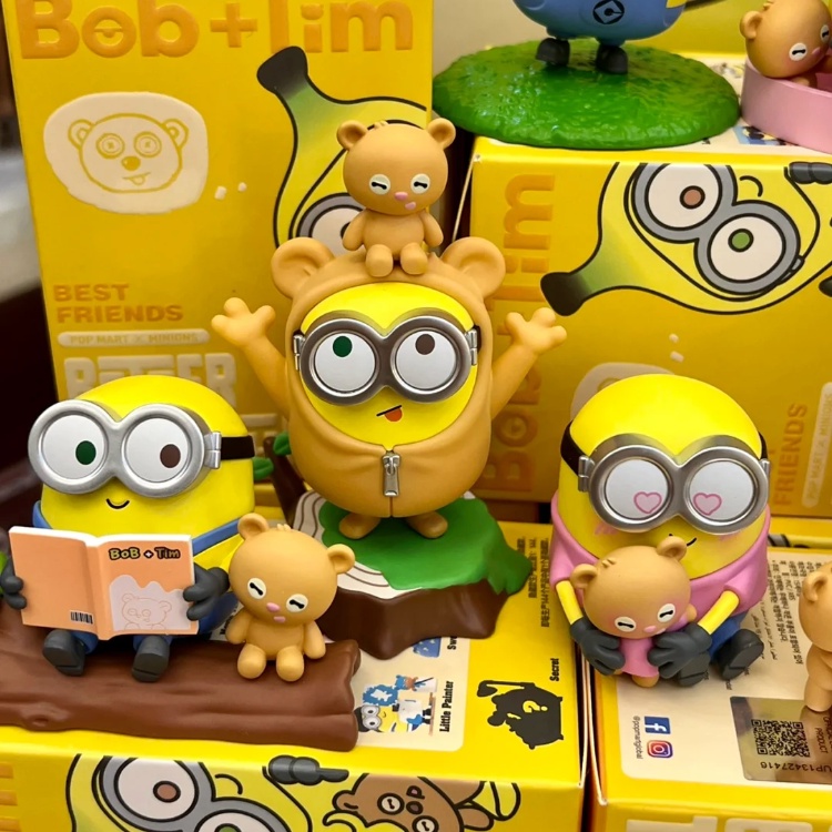 ของแท้POPMART ชุดกล่องสุ่ม รูปมินเนี่ยน Bob Tim Better Together Series ...