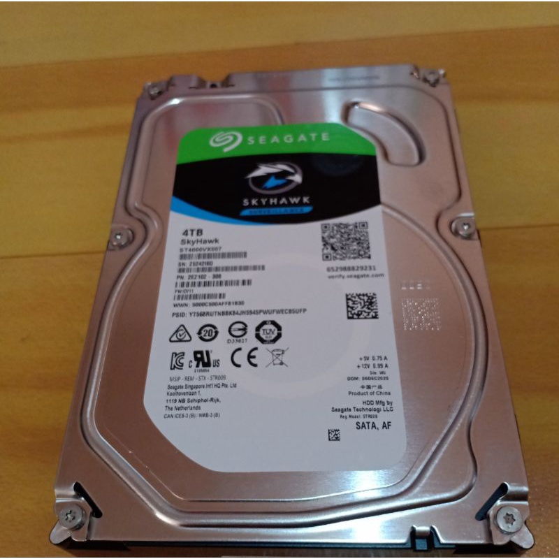 Seagate Skyhawk Harddisk 4 TB 35 MFI HDD CCTV Medusa 4TB Hard Disk ...