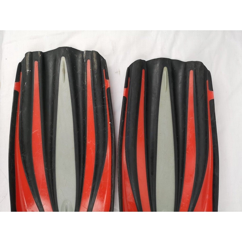 ราคาแบ่งกันใช้ ตีนกบ ดำน้ำ scuba Fins Mares Excel Plus สีแดง ขนาด ...