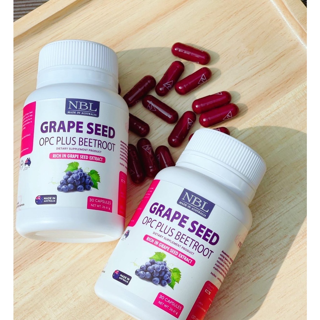 NBL Grape Seed OPC Plus Beetroot (30 Capsules) - เกรป ซีด โอพีซีพลัส ...