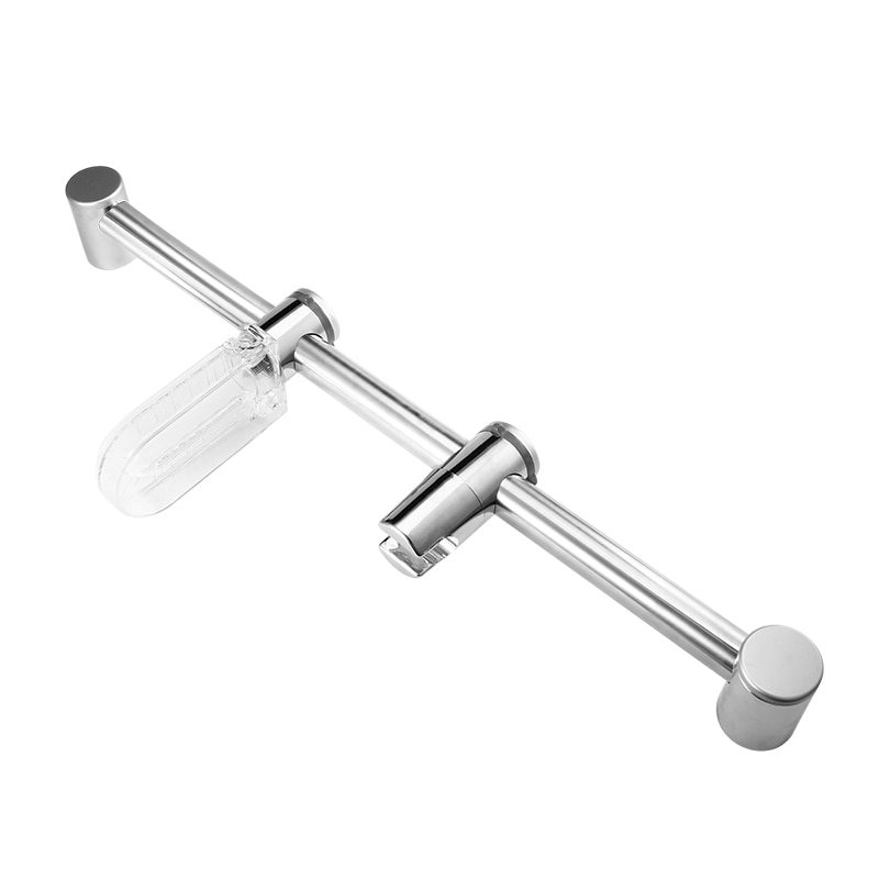 NEW Polished Chrome Shower Riser Rail Set Adjustable Shower Sliding Bar ...