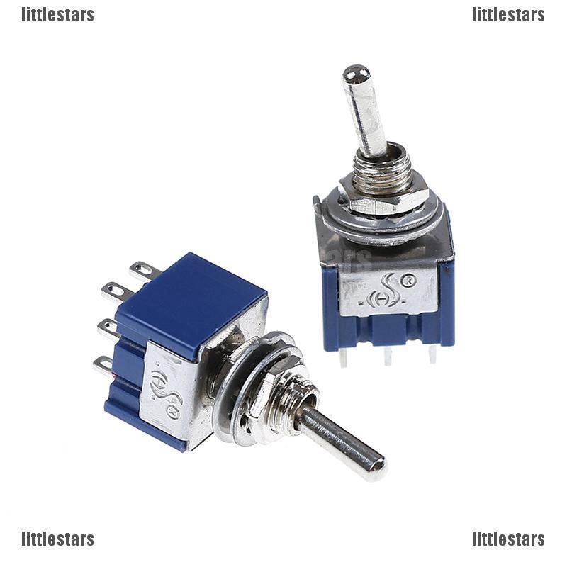 LUV 5PCS 6P Toggle Switch 6A 125VAC 6 Pin DPDT ON-ON Mini Toggle Switch ...