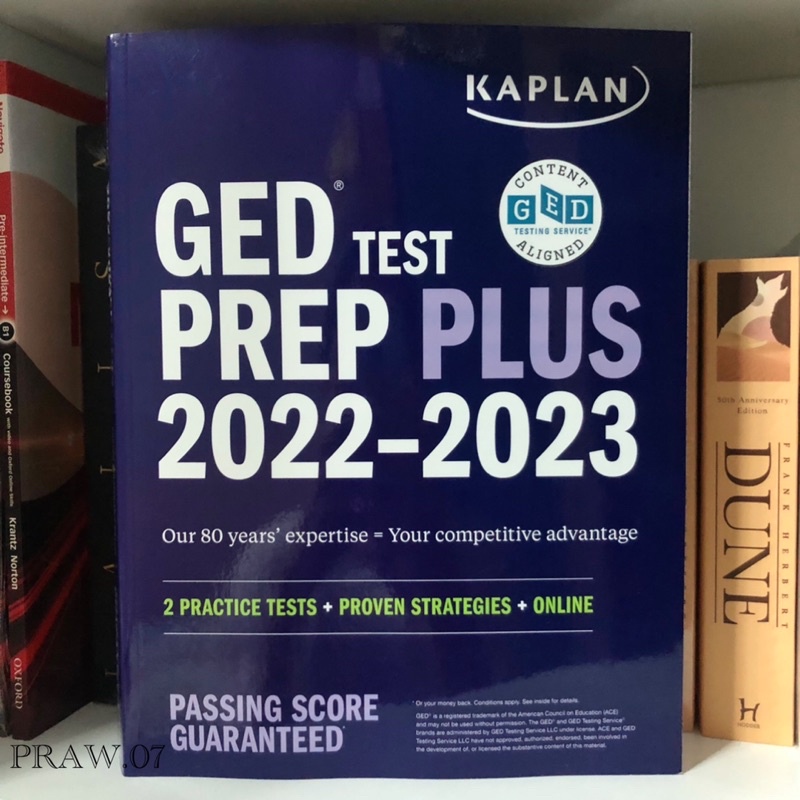 (เล่มจริง แท้ถูกลิขสิทธิ์)KAPLAN GED TEST PREP PLUS 2022-2023 2 ...