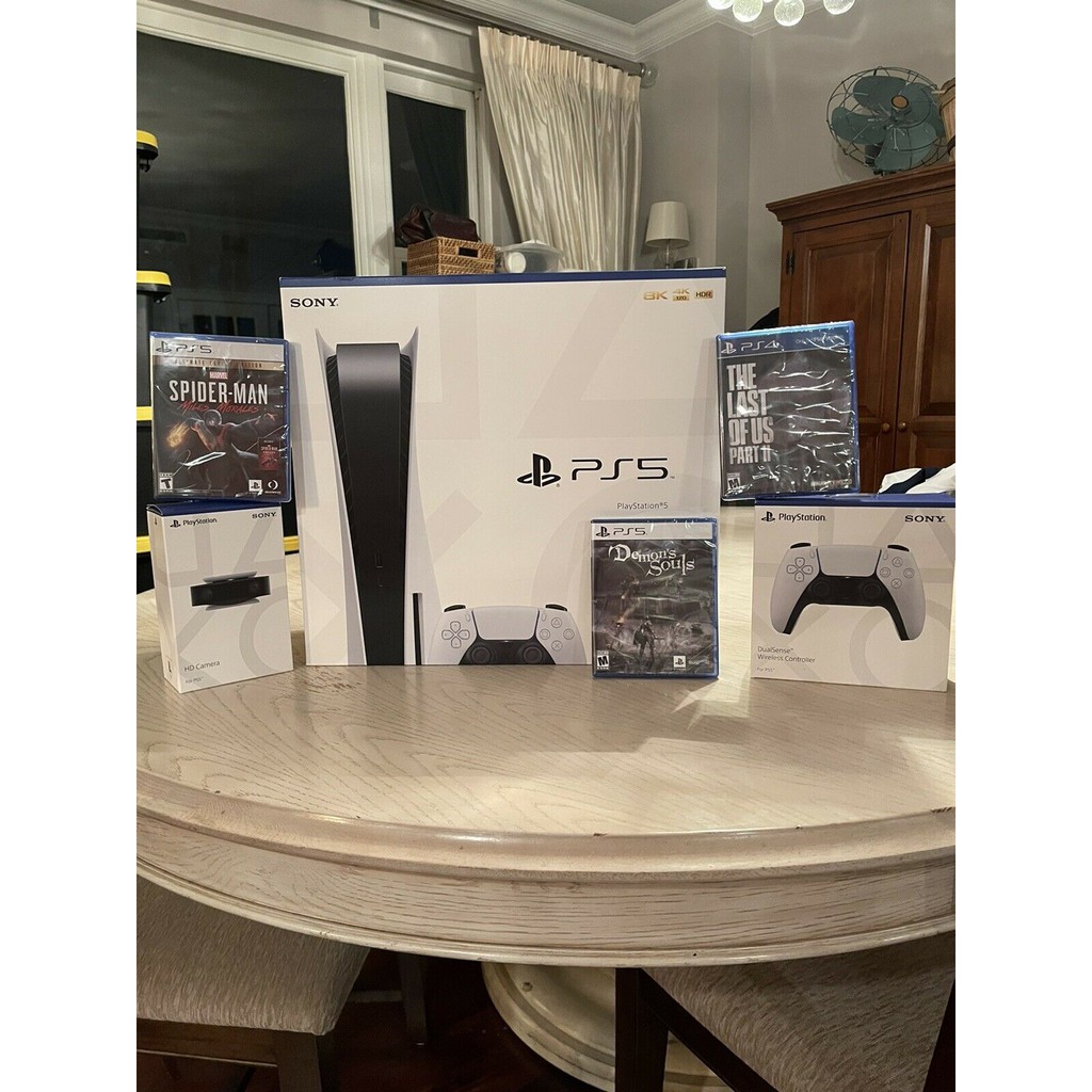 Brand New Sony PS5 Blu-Ray Edition Console - White Bundle - gadget3lx ...