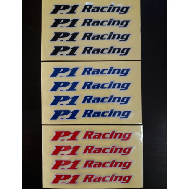 สติ๊กเกอร์ติดแม็ค P.1 Racing | Shopee Thailand