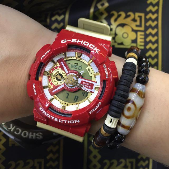 CASIO G-Shock Iron Man นาฬิกาข้อมือ สายเรซิ่น รุ่น GA-110CS-4A Limited ...