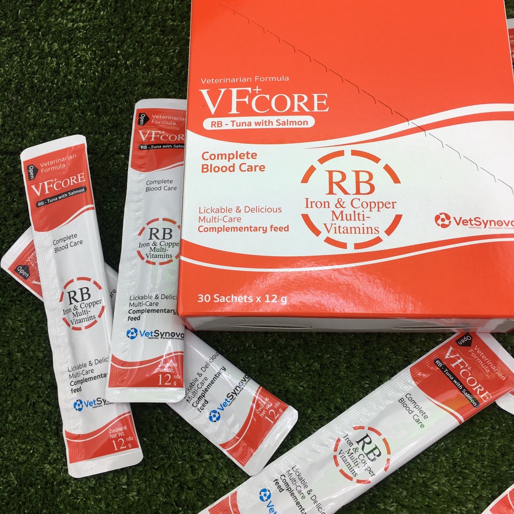 VF core RB LS JC 1 ซอง แมวเลีย วีเอฟ พลัส คอร์ อาร์บี แอลเอส ทูน่าแซลมอน ไลซีน บำรุงเลือด ...