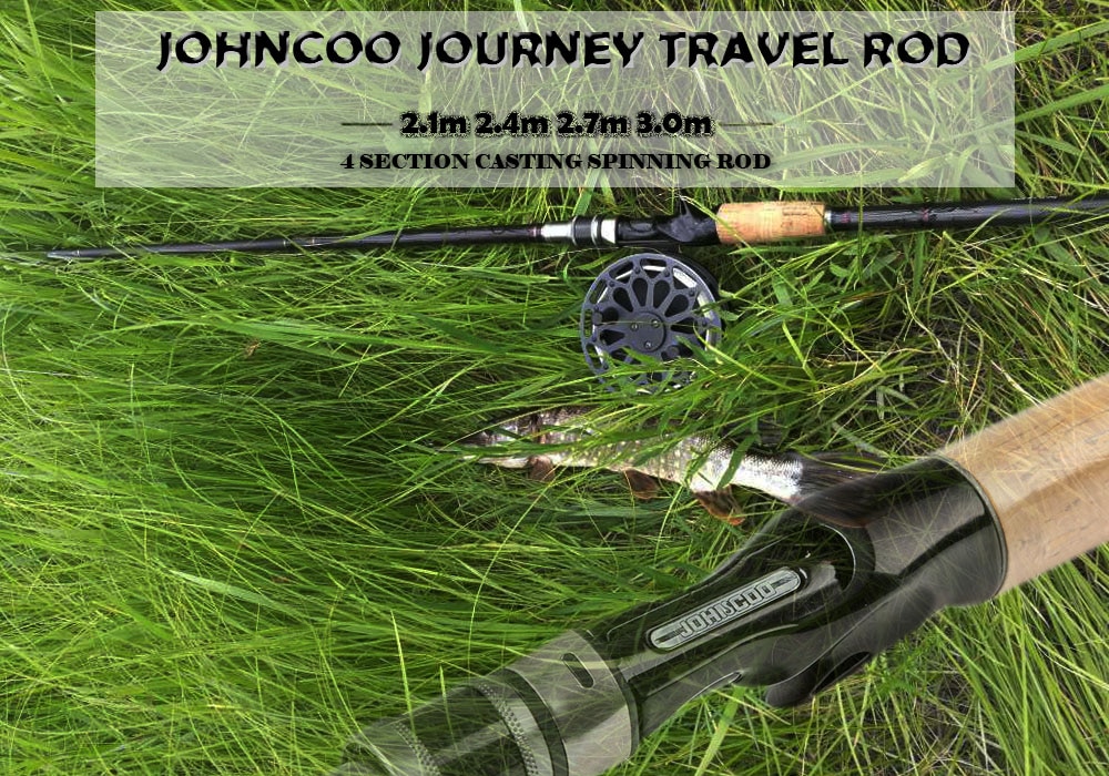 JOHNCOO 2.1Mm 2.4m 2.7m 3.0m Carbon Lure Rod 4 Sections Casting ...