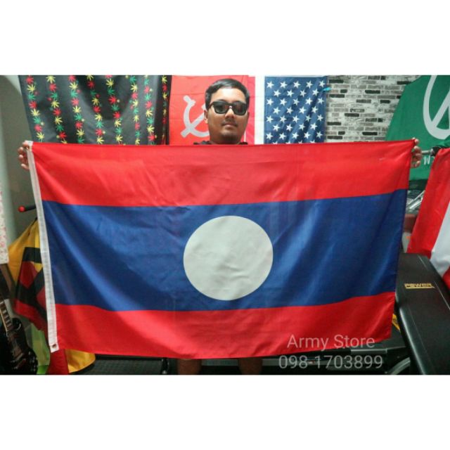 ส่งฟรี ธงชาติ ลาว Laos Flag พร้อมส่งร้านคนไทย - armystore990 - ThaiPick