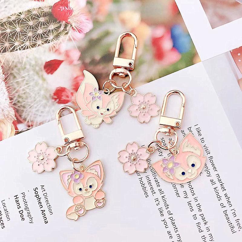 จี้กุญแจLingna Belle พวงกุญแจการ์ตูน Little Fox จี้กระเป๋านักเรียนจี้ ...