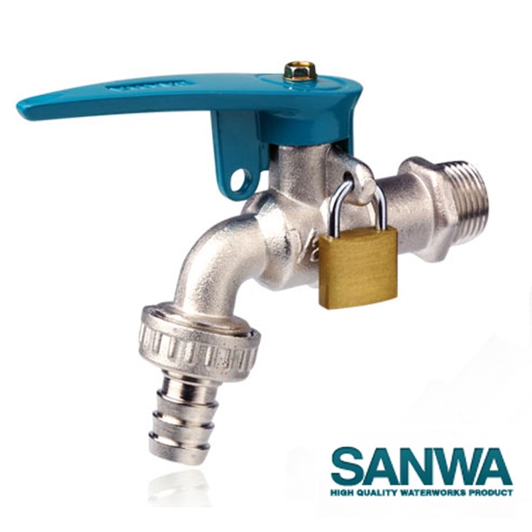 SANWA ก๊อกน้ำ ก๊อกบอลสนามล็อคกุญแจ ซันวา ขนาด 4 หุน (1/2 ) รุ่น CKT15L | Shopee Thailand