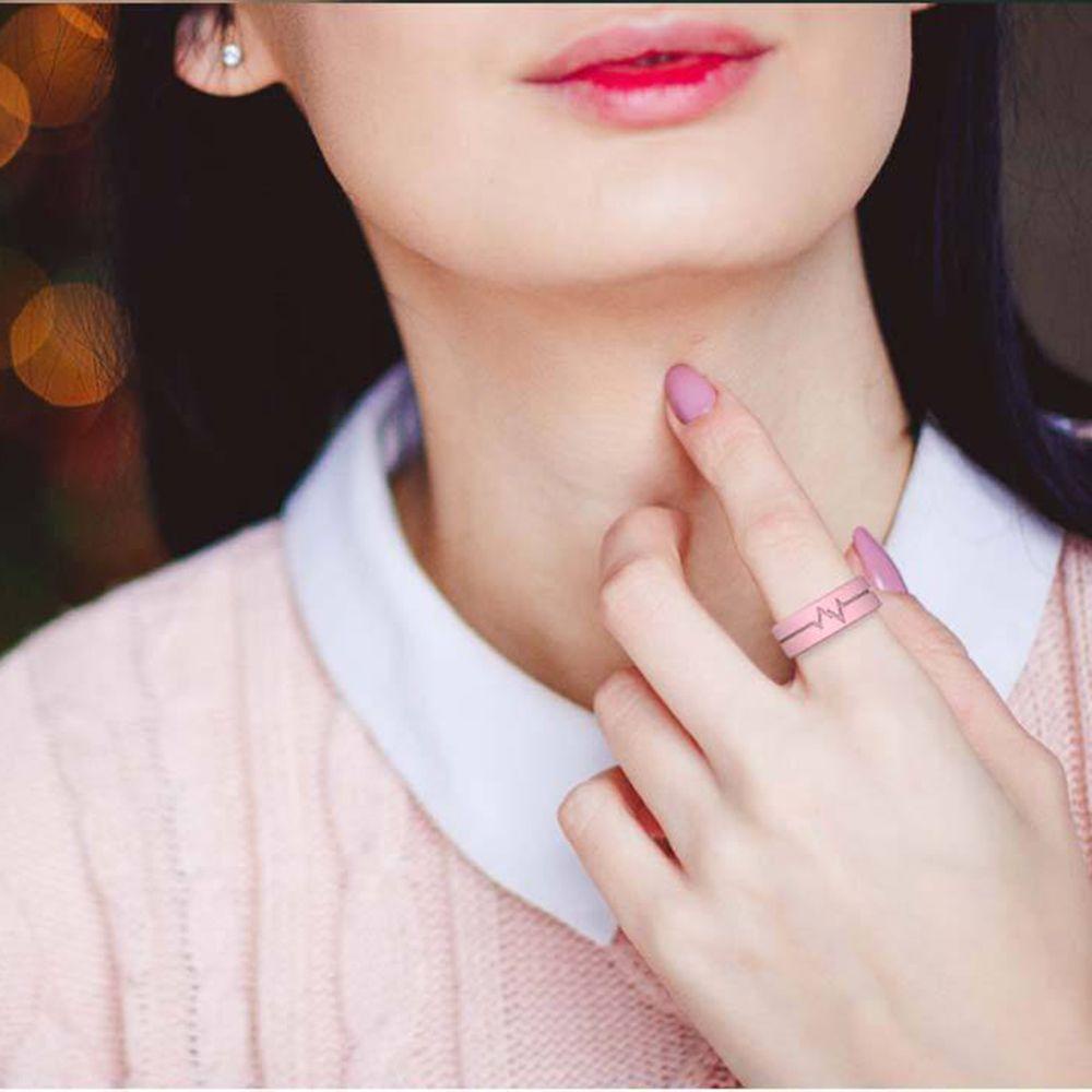 CACTU Jewelry Gifts Luminous Silicone Ring Night Run Glow In The Dark ...