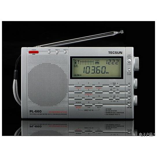 TECSUN PL 660 วิทยุ PLL SSB VHF AIR เครื่องรับวิทยุ FM/MW/SW/LW วิทยุ ...