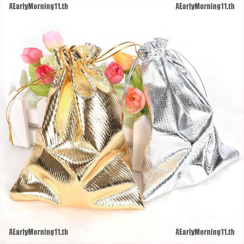 COD[AEarly]10PCS Wedding Drawstring Pattern Organza Party Gift Bags ...