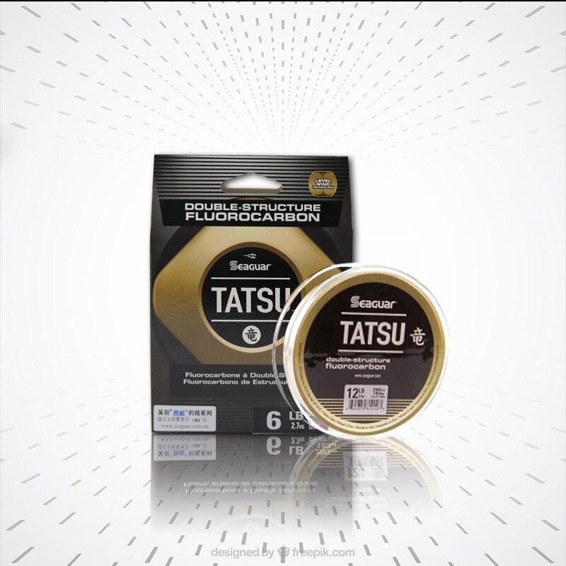Seaguar Tatsu Fluorocarbon Line สายไนล่อนสําหรับตกปลา 183 ม . / 200 Yds ...