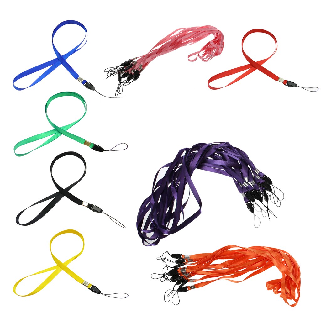 10 * blue Neck Strap ID Pass Card Badge Card Gym card Mobile Phone USB ...