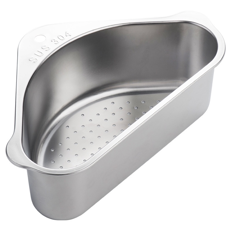 ท่อระบายน้ำ304 Stainless Steel Triangle Drain Rack Kitchen Sink Drain ...
