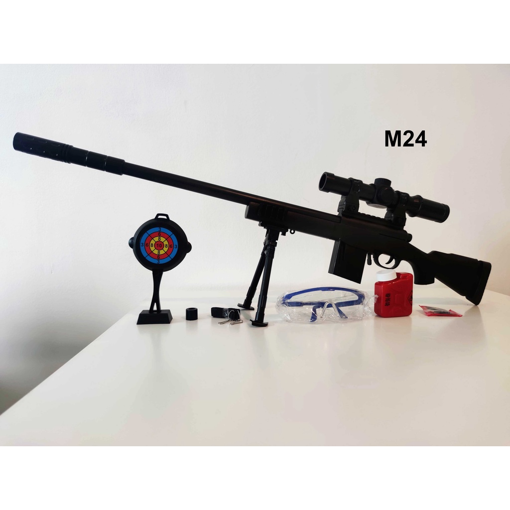 ปืนเจลสไนเปอร์ มี3แบบ AWM M24 98K ยิงไกล20เมตร แถม10000นัด ส่งจากไทยทุกวัน ถึงใน1-3วัน ปืน ...