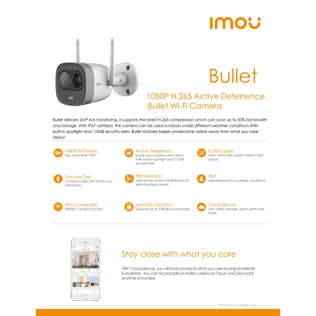 กล้อง security IMOU กล้องวงจรปิด WIFI 2 ล้านพิกเซล รุ่น IPC-G26EP ...