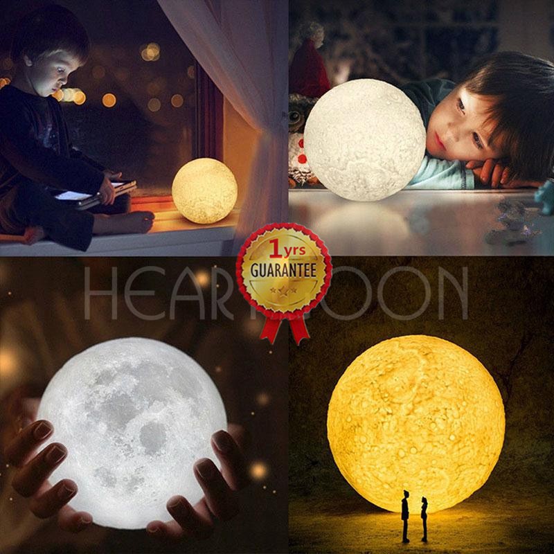Spot Lunar Bedside Lamp Moon lamp Lunar Table Lamp LED Lunar Night ...