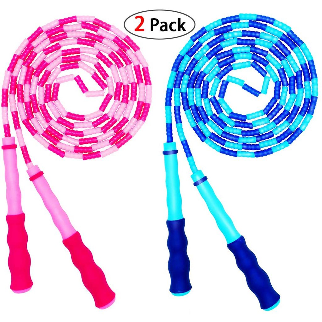 Jump Rope, Adjustable Tangle - Free Segmented Fitness Skipping Rope for ...