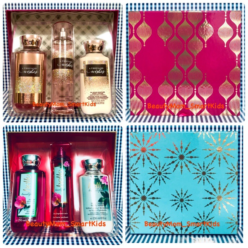 ชุดของขวัญ 3 ชิ้นGift Set Box Bath&BodyWorks Signature Collection Body ...