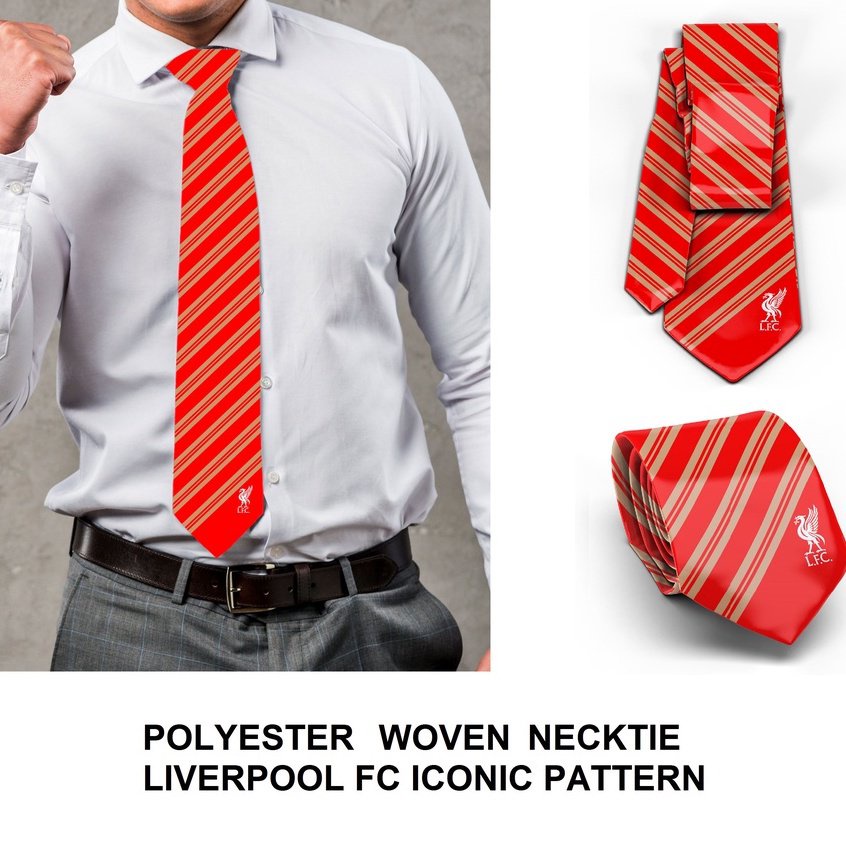 Liverpool FC Polyester Woven Mens Neck Tie Tali Leher Lelaki UJr7 ...