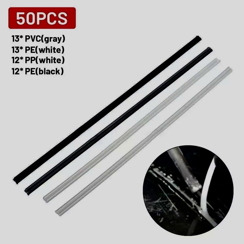 PVC ABS PP PE ขนาด 200X5X2.5 มม แท่งเชื่อม พลาสติก Plastic welding rods ...