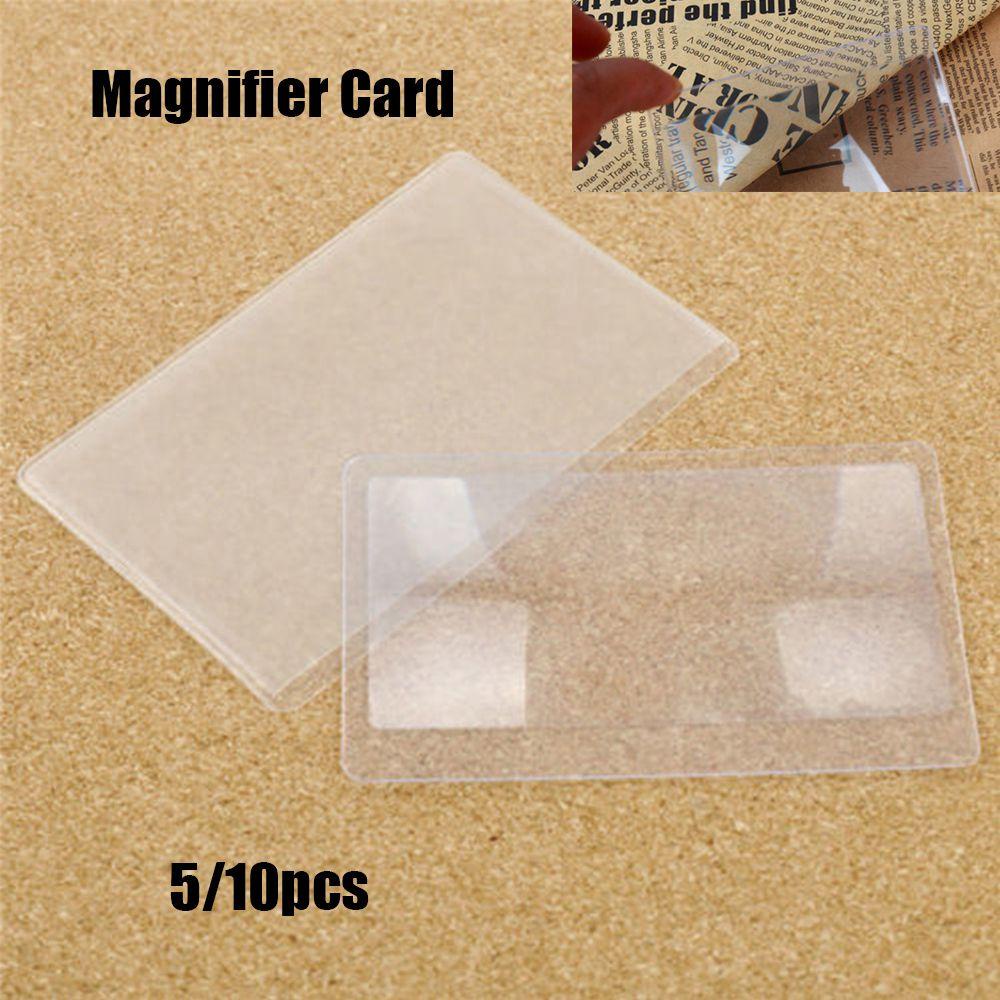 MAYSHOW 510PCS Lens 3 X Magnifier 85 x 55mm Credit Card Size Magnifying ...