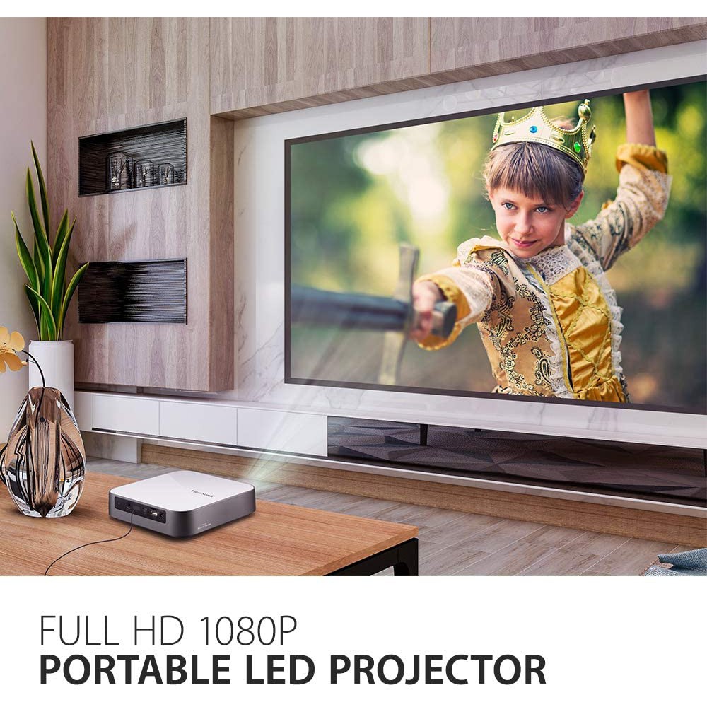 ผ่อน 010เดือน Viewsonic M2e Full HD 1080p Smart Portable LED Projector ...