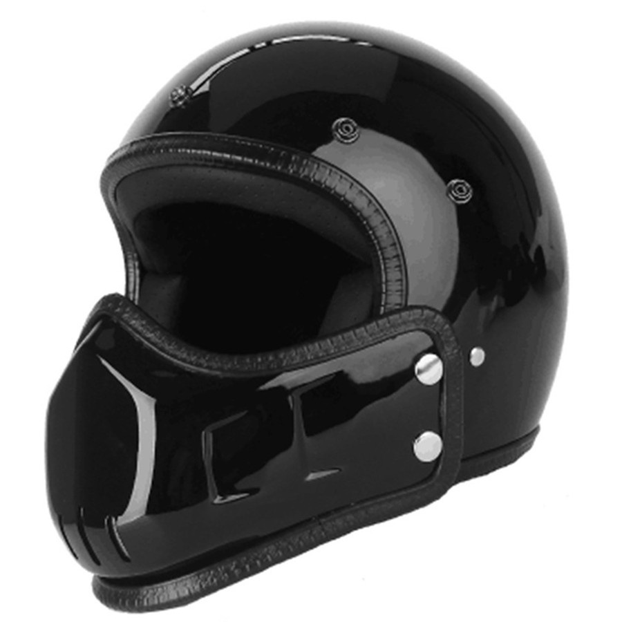 Motorcycle Helmet Retro Cafe Racer Vespa Vintage Motocross Open Face ...