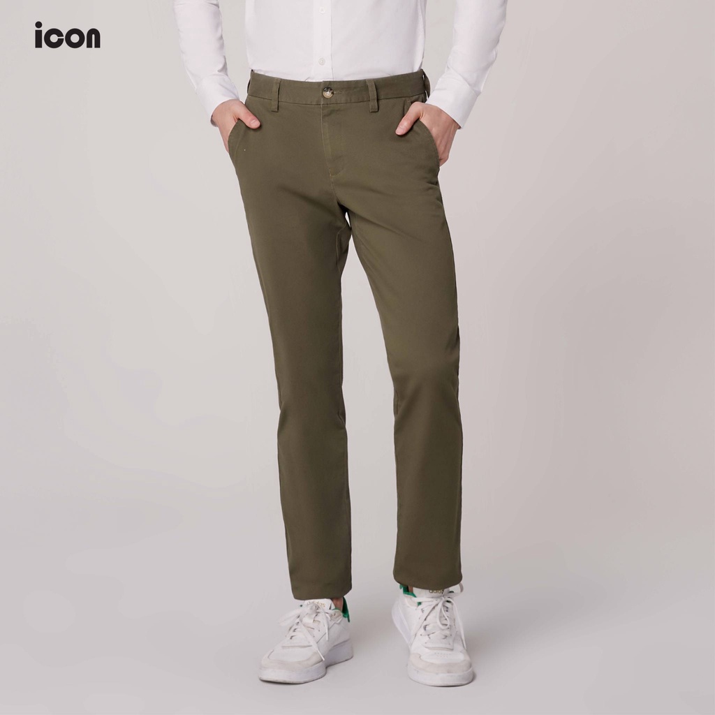 icon (ไอคอน) รุ่นใหม่ กางเกงชิโน่ขายาวผู้ชาย ทรงสลิม มีให้เลือก 5 สี ...