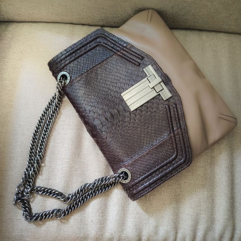 LANVIN Python Chain Bag - vbbags - ThaiPick