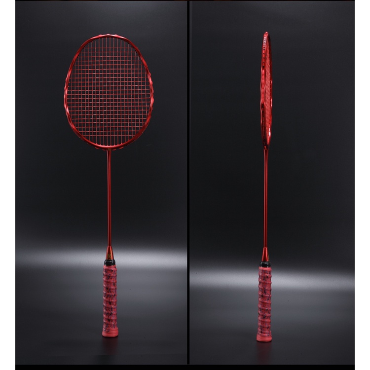 ไม้แบดมินตันNew Secial Wave Hem Flowers Frame Badminton Rackets Full ...