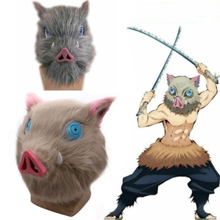 Demon Slayer: Kimetsu No Yaiba Hashibira Inosuke Pig Cosplay Mask # ...