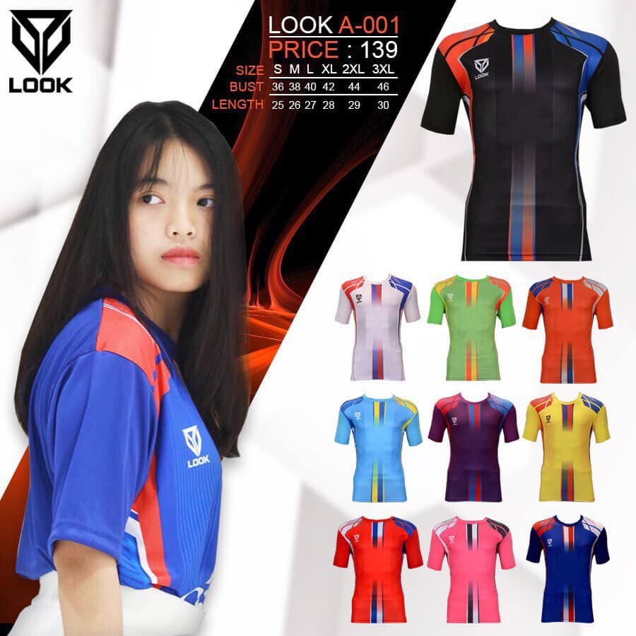 ลดแรง 60 บาท เสื้อกีฬาคอกลม LOOK SPORT ผ้าไมโครใส่สบาย รหัส LOOK -A001 - bestoptions - ThaiPick