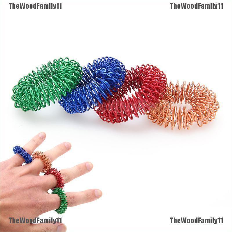 [COD]THF 1pc Finger Massage Ring Acupuncture Ring Therapy Relax Hand ...