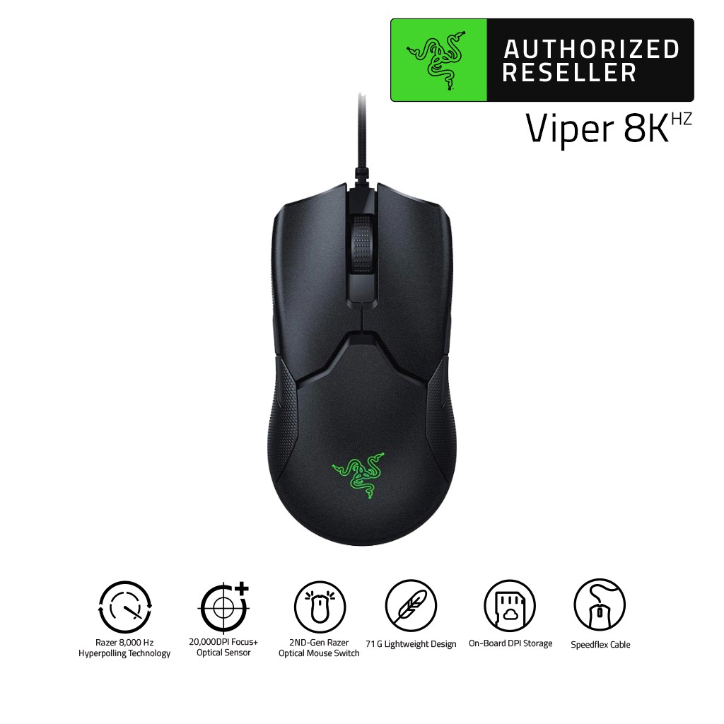 Razer Viper 8KHz Ultralight Wired Gaming Mouse (เมาส์เกมมิ่ง) - razer ...