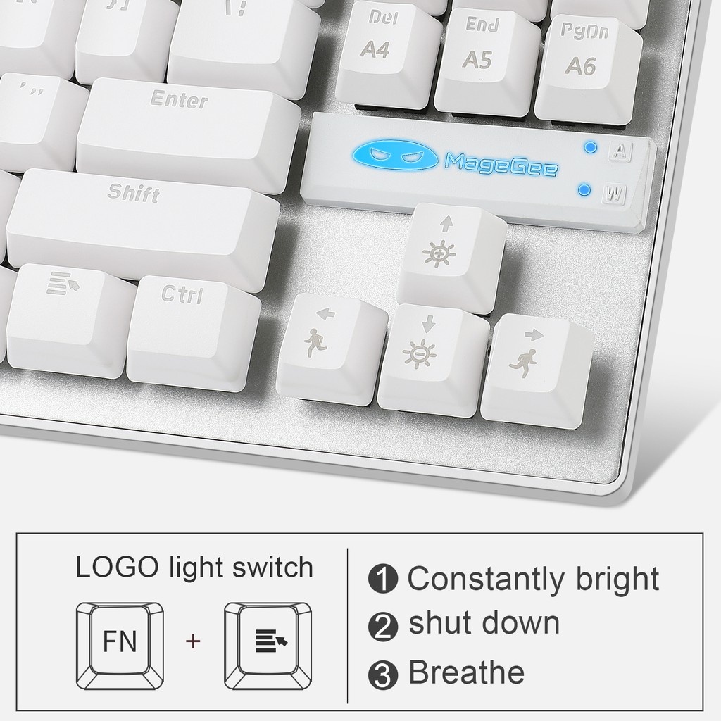 MageGee MK1 TKL Mechanical คีบอร์ด gaming keyboard red blue switch USB ...